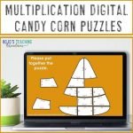 MULTIPLICATION Candy Corn Math Games | Halloween Worksheet Alternatives ...