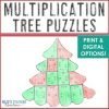 MULTIPLICATION Christmas Tree Craft Alternative | December Math ...