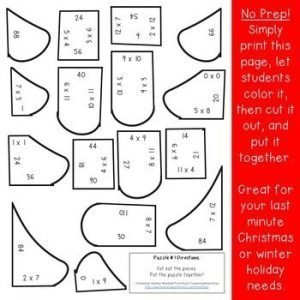 MULTIPLICATION Christmas Tree Craft Alternative | December Math ...
