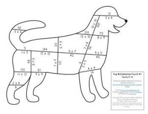 MULTIPLICATION Dog Puzzle | Fire Safety Week | Make a Dalmation ...