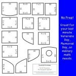 MULTIPLICATION Dog Tag Puzzles | Veterans Day Math Activity ...