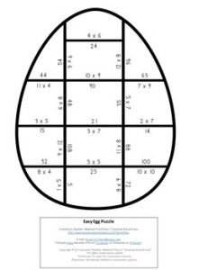 MULTIPLICATION Easter Math Centers, Games, or Activities - HoJo's ...