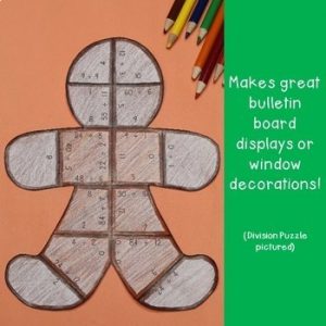 MULTIPLICATION Gingerbread Man Math Activities | December Morning Work ...
