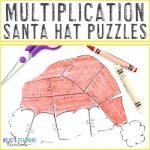 MULTIPLICATION Santa Hat - Christmas Mystery Puzzles Math Picture ...