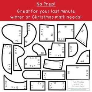 MULTIPLICATION Santa Sleigh | Christmas Math Activities, Games ...