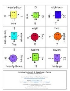 Numbers and Number Words 1-24 | Use for Distance Learning Math at Home ...