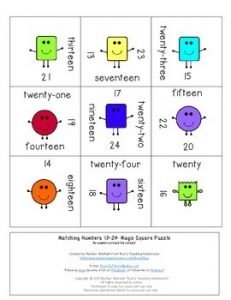 Numbers and Number Words 1-24 | Use for Distance Learning Math at Home ...