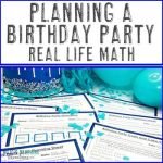 Real Life Math Project: Party Planning - Distance Learning Packet ...