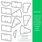 SUBTRACTION Candy Cane Art Activity | Christmas Coloring Sheet ...