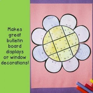 SUBTRACTION Flower Puzzles | Spring Math Games | Spring Math Centers ...