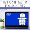 SUBTRACTION Penguin Activities: Winter Coloring Page Alternatives: Snow ...
