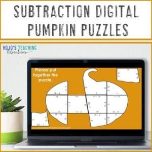 SUBTRACTION Pumpkin Activities | Halloween Math Worksheet Alternatives ...
