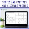 States and Capitals Review Magic Square Puzzles - HoJo's Teaching ...