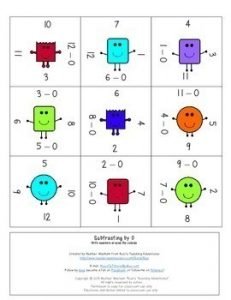 Use for Subtraction Distance Learning Packets | Basic Facts Games ...