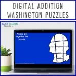 ADDITION President's Day Math Centers or Puzzles | Constitution Day ...