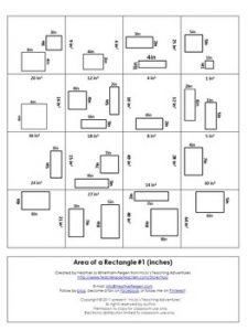 Area Activities, Games, or Math Centers for Distance Learning (Digital ...