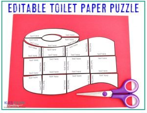 FREE Editable Toilet Paper Puzzle - HoJo's Teaching Adventures, LLC