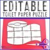 FREE Editable Toilet Paper Puzzle - HoJo's Teaching Adventures, LLC