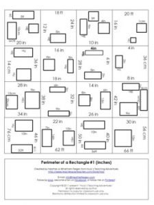 Perimeter of Rectangles Magic Square Puzzles - HoJo's Teaching ...