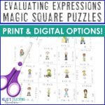 Evaluating Expressions Magic Square Puzzles - HoJo's Teaching ...