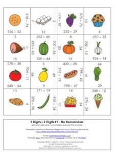 3 Digits Divided by 2 Digits Magic Square Puzzles - HoJo's Teaching ...