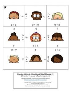Adding and Subtracting 0-10 Magic Square Puzzles - HoJo's Teaching ...