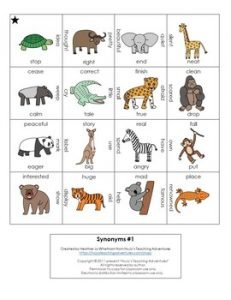 Synonyms Magic Square Puzzles - HoJo's Teaching Adventures, LLC
