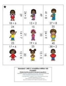Adding Within 100 With One Digit Numbers Magic Square Puzzles - HoJo's ...