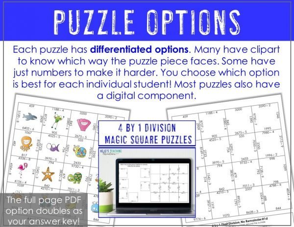 Hands On 5th Grade Math Puzzles - HoJo's Teaching Adventures, LLC