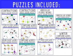 Hands-On 2nd Grade Literacy Puzzles - HoJo's Teaching Adventures, LLC