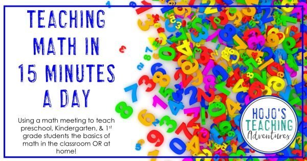 Teaching Math in 15 Minutes a Day - HoJo's Teaching Adventures, LLC