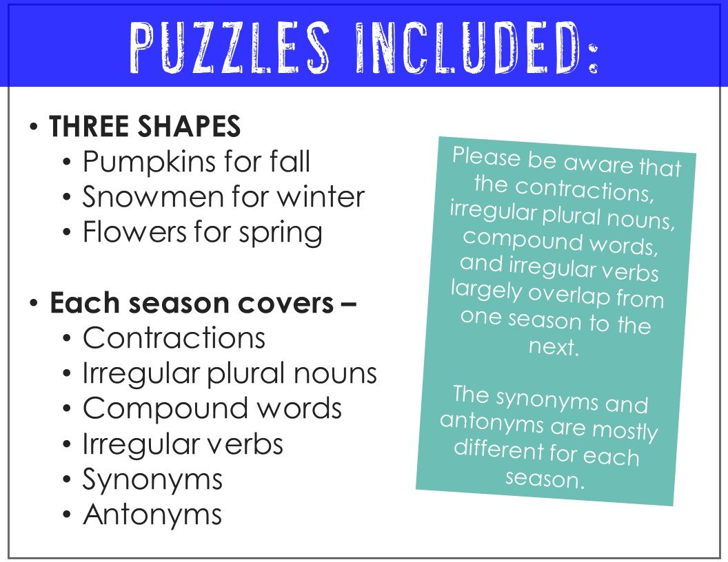 Seasonal Literacy Activities for Upper Elementary - HoJo's Teaching ...