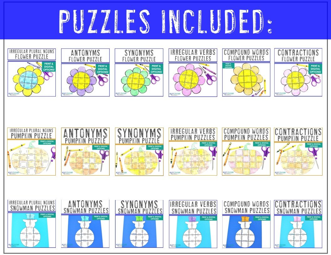 Seasonal Literacy Activities for Upper Elementary - HoJo's Teaching ...