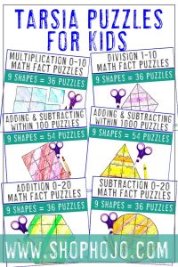 Tarsia Puzzles for Kids - HoJo's Teaching Adventures, LLC